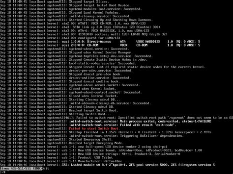 Failed To Start Switch Root · Issue 81 · Zbm Devzfsbootmenu · Github