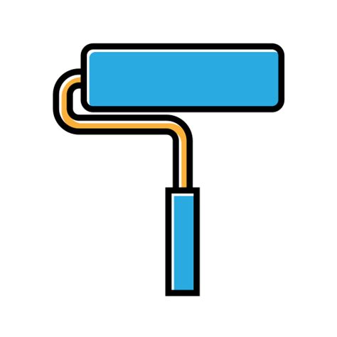 Roller Brush Generic Color Omission Icon