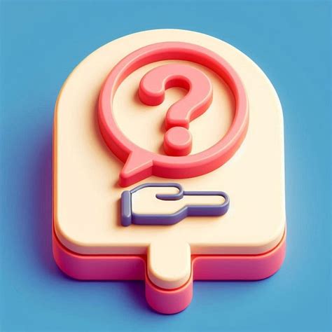Speech bubble with question mark FAQ support help concept 3d vector icon Cartoon minimal style ...
