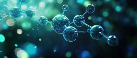 Abstract Molecular Structure With Blue Spheres And Networked Lines Premium Ai Generated Image