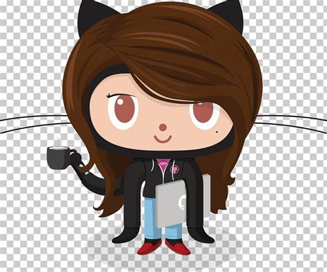 GitHub Website Development Software Developer Programmer PNG Clipart Brown Hair Cartoon