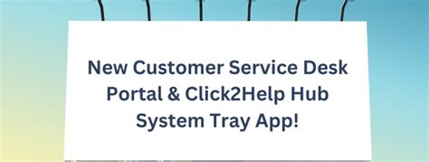 Protected New Customer Service Desk Portal And Click2help Hub System