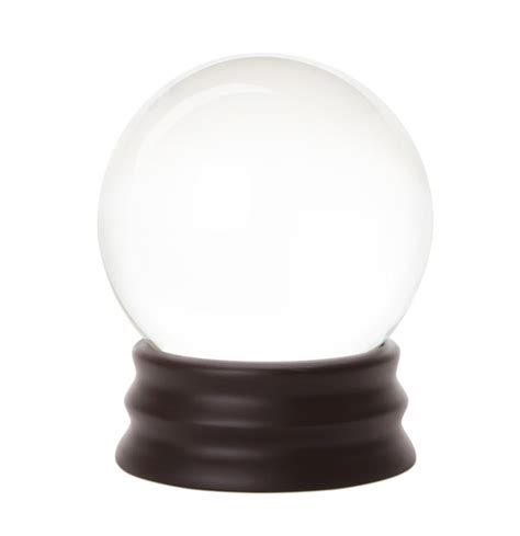 Premium Photo Crystal Ball On White