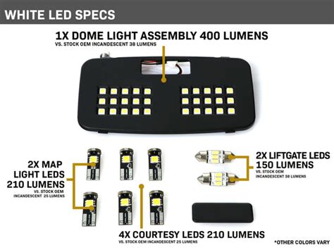 10 21 4runner Led Interior Dome Door Courtesy Map Cargo Lift Gate Lamp