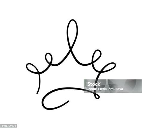 손으로 그린 낙서 크라운 왕관 스케치 장엄한 티아라 왕과 여왕 왕실 디아뎀 흰색 배경에 낙서 스타일로 격리 된 벡터 일러스트 레이 션 왕관에 대한 스톡 벡터 아트 및 기타