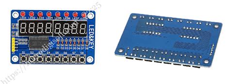 Tm1638 8 Bit Button Digital Led Seven Segment Display Module