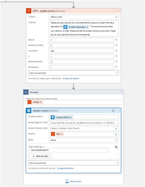 my adventures with sentinel and the openai logic app connector my