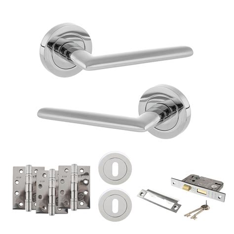 Status Alabama Door Handle Pack 3 Lever Lock Set 3 Ce Sashlock 4