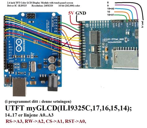 [solved] sainsmart 2 4 tft w touchpad wiring displays arduino forum