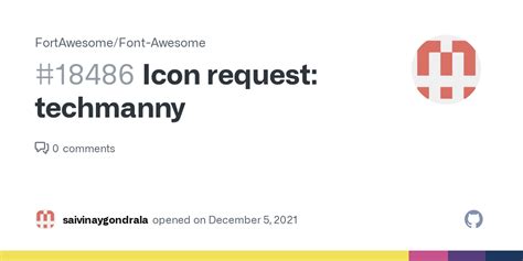 icon request techmanny · issue 18486 · fortawesome font awesome · github