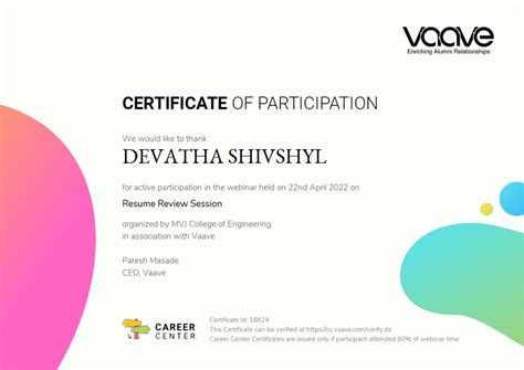 Devatha Shivshyl On Linkedin Devatha Shivshyl Certificate Verified On 13xapp 13x By Vaave