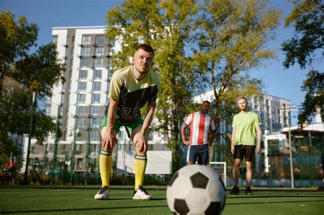 Pensive Soccer Player Thinking Trying To Score Penalty Goal Stock Image Image Of Sport Male