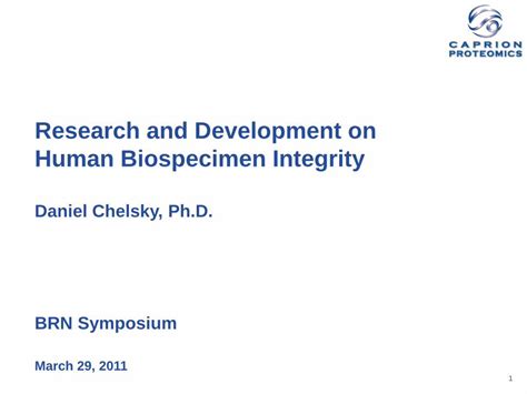 Pdf Research And Development On Human Biospecimen Integrity Dokumen Tips