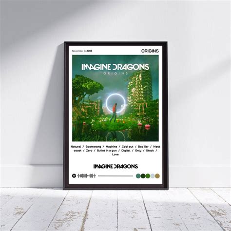 Imagine Dragons Origins Album Poster Digital Print Pop Punk Wall