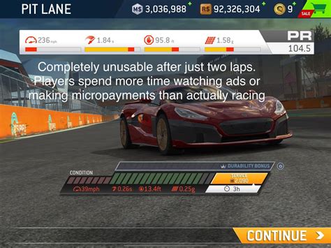 Completely Unusable After Just Two Laps These Days We Spend More Time