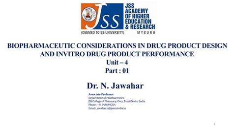 Unit 04 Part 01 Bioavailability And Bioequivalence Pptx