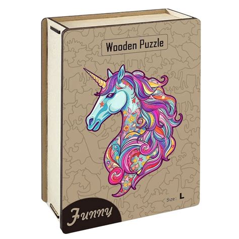 Unicorn Wooden Jigsaw Puzzle Unipuzzles