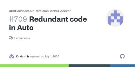 Redundant Code In Auto Issue AbdBarho Stable Diffusion Webui Docker GitHub