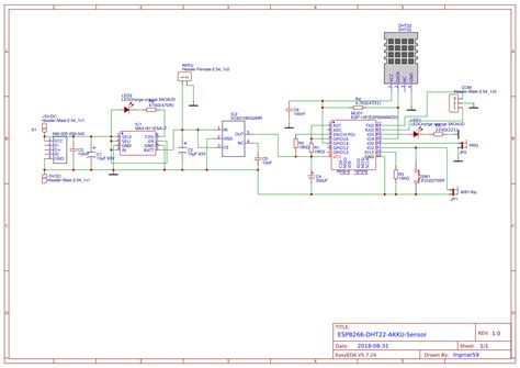 ESP8266 DHT22 EasyEDA