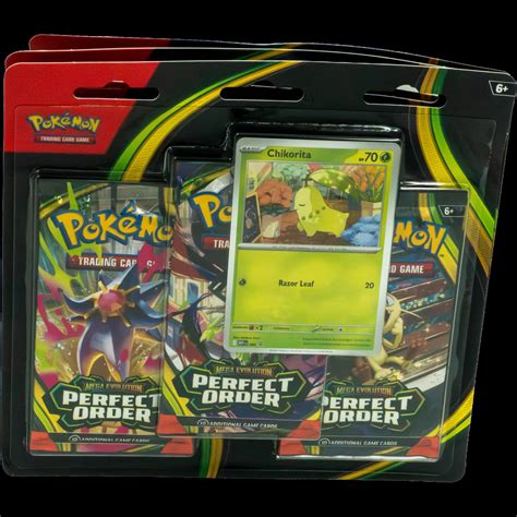 Pokemon Me03 Perfect Order 3 Pack Blister The Art Of Cardz
