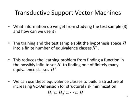 ppt transductive inference for text classification using support