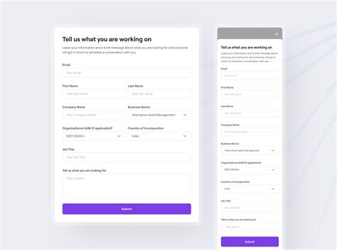 Contact Us Form Ui By Pavan On Dribbble