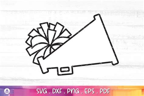 Cheerleading Megaphone Template