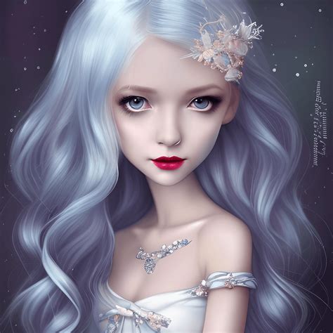 Beautiful Cinderella Princess With White Lighting Diamonds Creative Fabrica