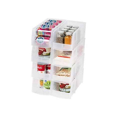 Iris Usa 33 X 152 X 127 Cm Large Plastic Open Front Stackable Storage