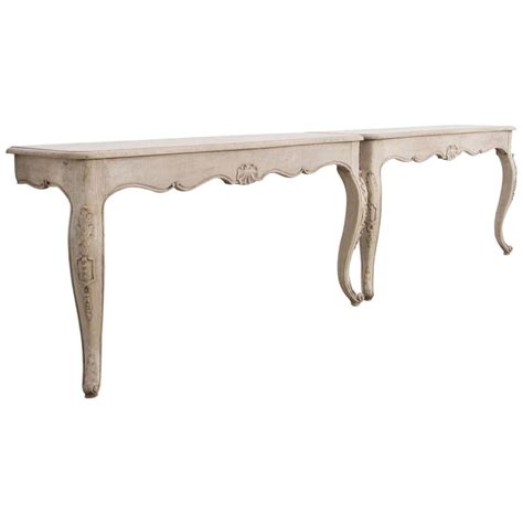 French Bleached Oak Console Tables A Pair At 1stdibs French Oak