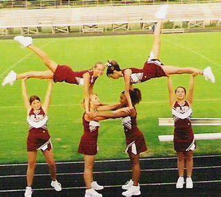 Cheerleading Stunts In Der High School