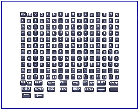 Pixel Keyboard Keys UI By VerzatileDev