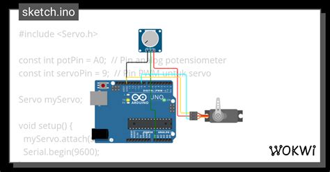 Tugas J Simulasi Dengan Servo Dan Potensiometerwahinu Wokwi Esp32