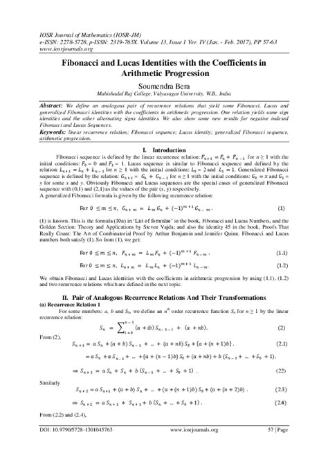 pdf fibonacci and lucas identities with the coefficients in