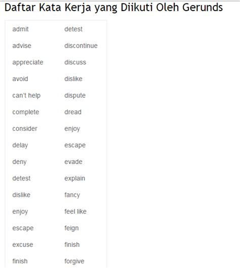 Detail Contoh Kata Kerja Verb Ing Koleksi Nomer 16