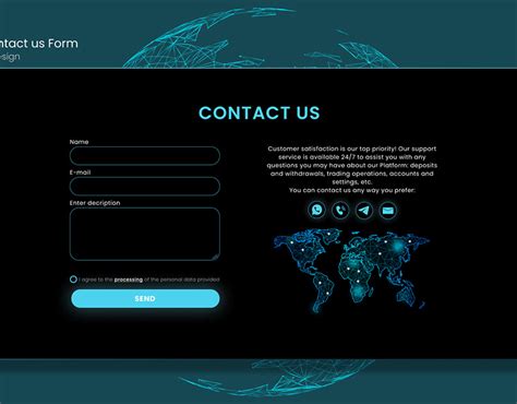 Contact Us Form UI Design Behance