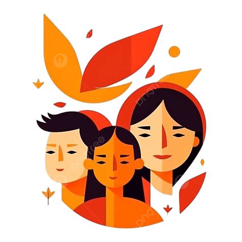 가족의 날 아바타 평면 그림 아름다운 캐릭터 일러스트 PNG 일러스트 및 이미지 에 대한 무료 다운로드 Pngtree