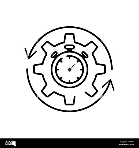 Time Management Vector Icon Cut Out Stock Images And Pictures Alamy