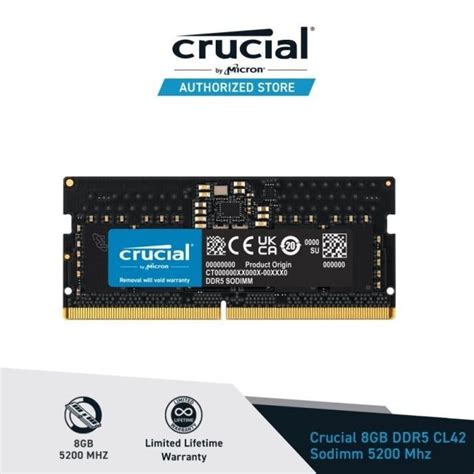 Jual Bebas Ongkir Crucial Ddr5 5200 8gb Sodimm Memory Ram Laptop Notebook Shopee Indonesia