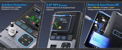 Fnirsi Dso Tc4 Handheld Oscilloscope 10mhz Bandwidth 48msa S Sampling Rate Digital Oscilloscope