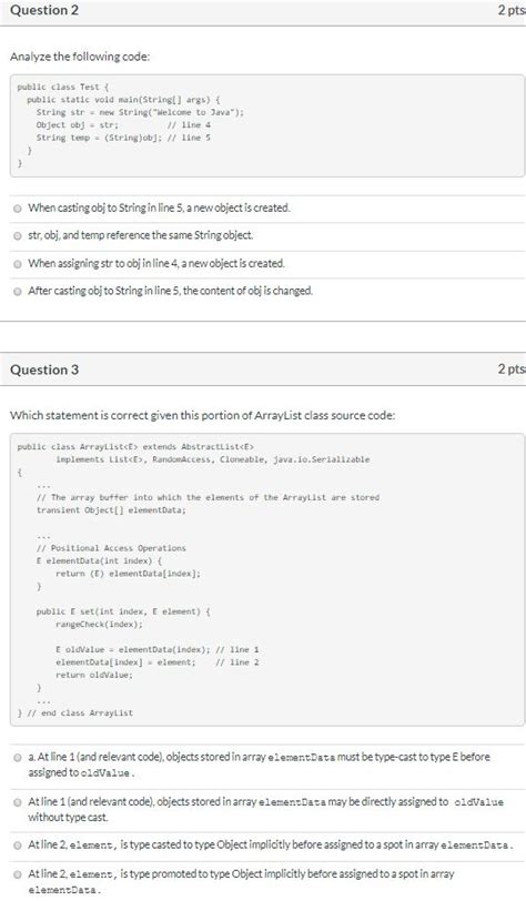 Solved Java Quiz Due In 22 Minutes Need Help Please