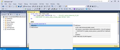 SQL Snippet Techniques Enhanced By SQL Complete