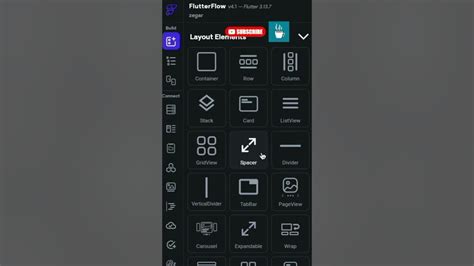 nauka programowania flutterflow po polsku widget spacer