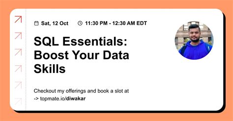 Sql Essentials Boost Your Data Skills With Diwakar Singh