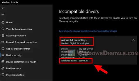 Wdcsam64prewin8sys Incompatible Driver In Windows 11