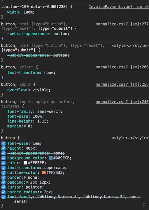 html vue components css hierarchy stack overflow