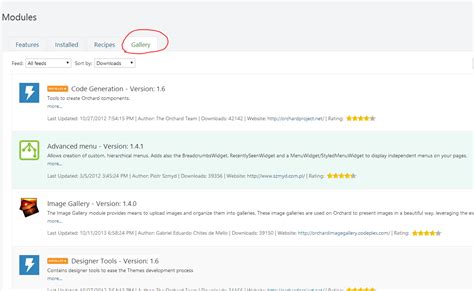 Installing Modules In Orchard Cms Orchard Project Orchard Cms Learn