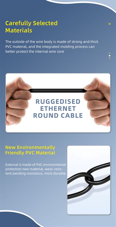 Good Quality 24awg 26awg 28awg Customization Ethernet Extension Cord