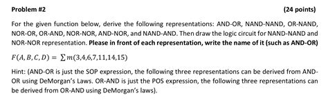 Solved Problem 2 24 Points For The Given Function Below