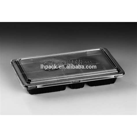 플라스틱 일회용 식품 토고 블랙 박스 도시락 상자 초밥 트레이 Buy 블랙 박스 상자 스시 테이크 아웃 초밥 상자 스시 Afhaal 상자 스시 테이크 아웃 상자 스시 롤